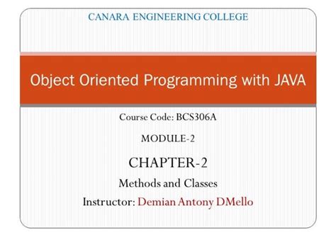 Methods And Classes In Java Ppt