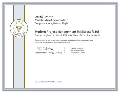 Daman Singh On Linkedin Microsoft365 Projectmanagement Linkedinlearning