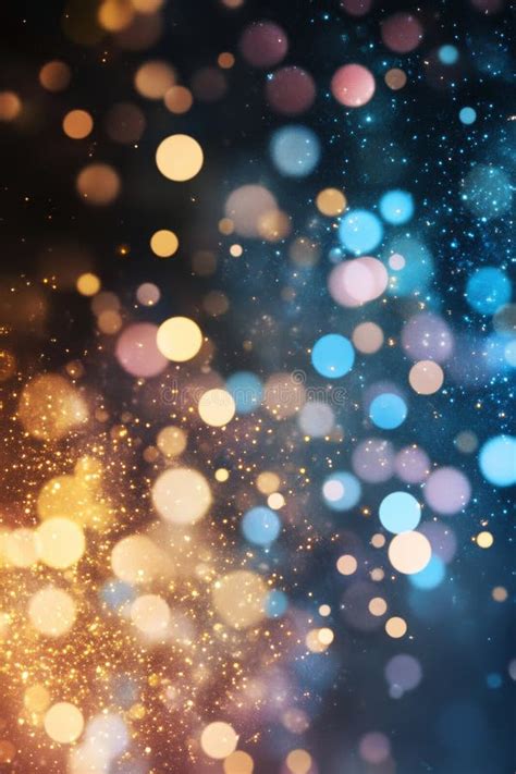 Colorful Bokeh Lights Create A Mesmerizing Background Of Glimmering Patterns In A Dark Setting