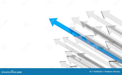 Blue Leader Arrow Stock Illustration Illustration Of Inspire