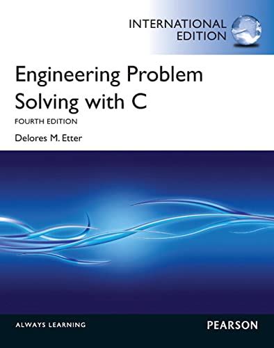 Engineering Problem Solving With C 4 Edition Wiselibs Shop