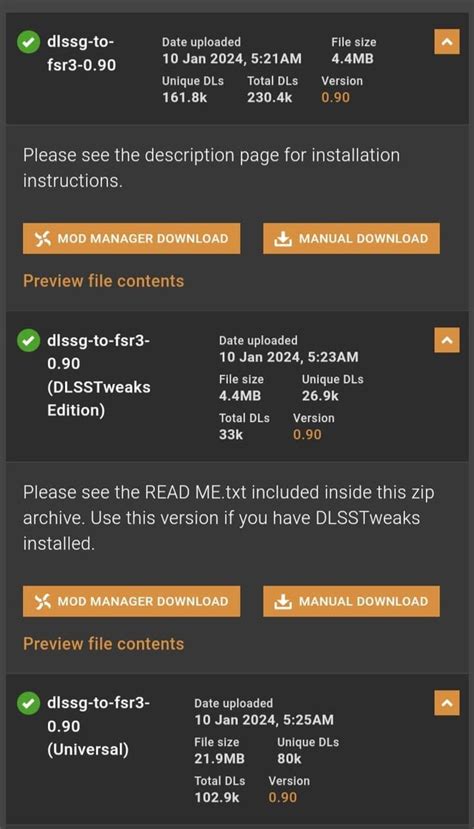 What Is The Difference Between Standard Fsr 3 Mod And Universal Rnexusmods