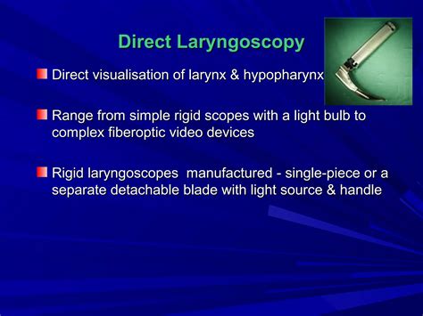 Laryngoscopy Ppt Ear Nose And Throat Conditions Diseases And