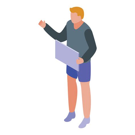 Agitation Icon Isometric Style 15654417 Vector Art At Vecteezy