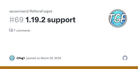 1192 Support · Issue 69 · Racoonman2reterraforged · Github