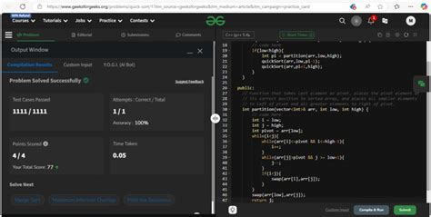 Muthu Selvi On Linkedin 06 Feb 2025 Solved Problem On Quick Sort It Makes Me Buzzing When I Try