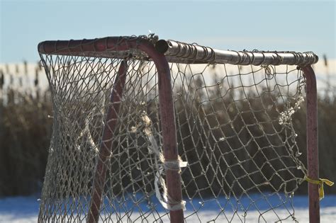 무료 이미지 눈 감기 울타리 휴양 못 얼음 겨울 왕국 활동 스포츠 캐나다 그물 서스 캐처 원 하키 네트 옥외 구조물 체인 링크 펜싱 집 펜싱