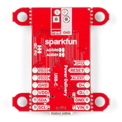 sparkfun power delivery board usb c qwiic pishop ca