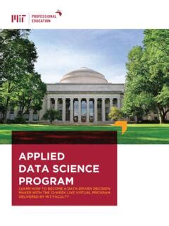 APPLIED DATA SCIENCE PROGRAM Applied Data Science Program Pdf PDF4PRO