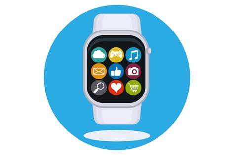 Premium Vector Smart Watch With Icons