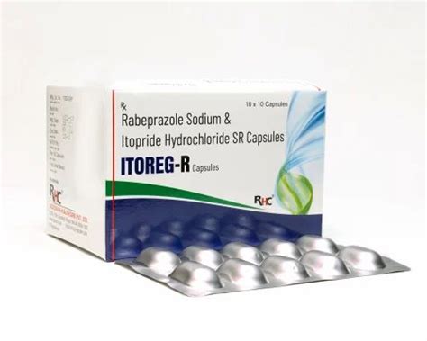 Itoreg R Rabeprazole Sodium And Itopride Hydrochloride Sr Capsules Regal Laboratories 10x10 At