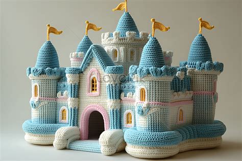 판타지 크로셰 공주 성 사진 무료 다운로드 Lovepik