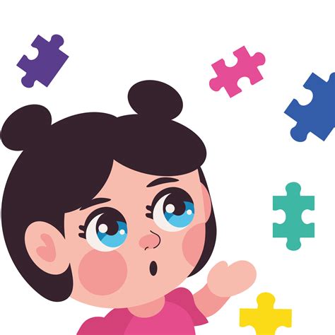 Uma Menina é Segurando Uma Enigma Peça E Olhando às Isto 49028871 Png