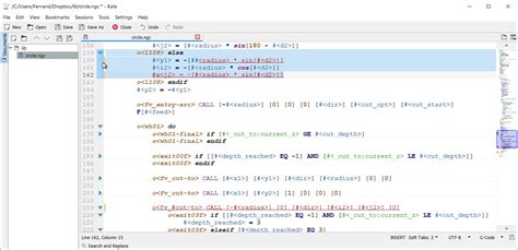 LinuxCNC Features A Kind Of NGCGUI Page LinuxCNC
