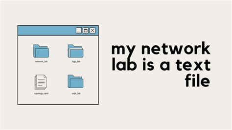 My Network Lab Is A Text File