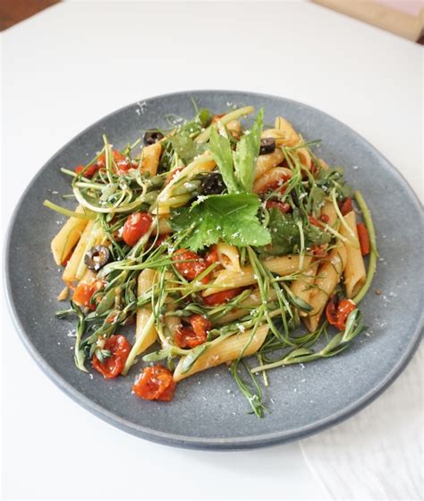 봄나물 구운토마토 냉파스타