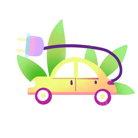 평풍 신에너지 전기차 일러스트 편평풍 녹색 저탄소 Png 일러스트 및 Psd 이미지 무료 다운로드 Pngtree