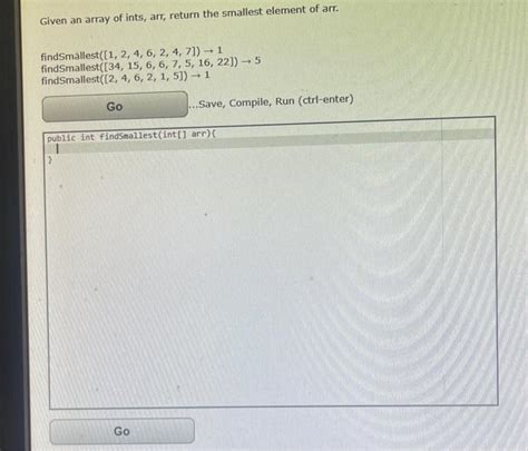 Solved Given An Array Of Ints Arr Return A New Array