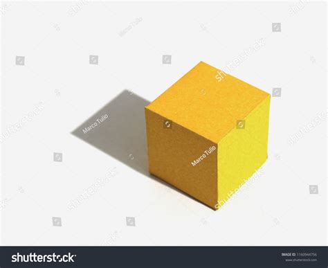 Regular Polyhedron Six Faces Hexahedron Stock Photo