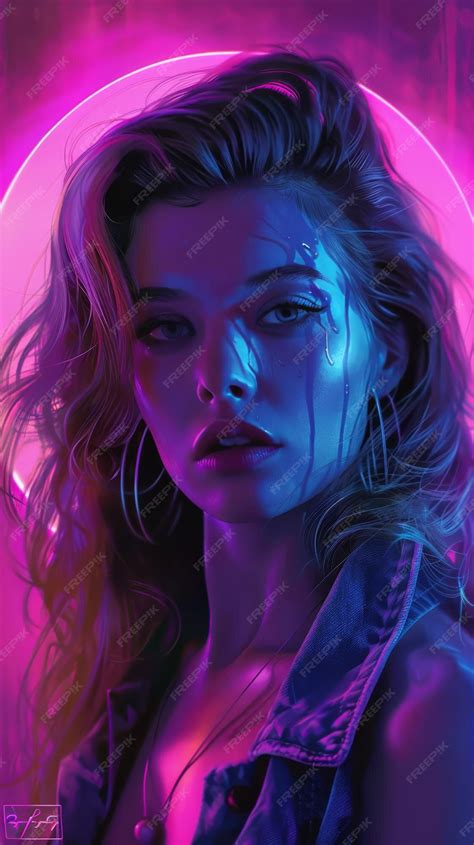 Premium Photo Synthwave Survival The Neon Hunt Begins