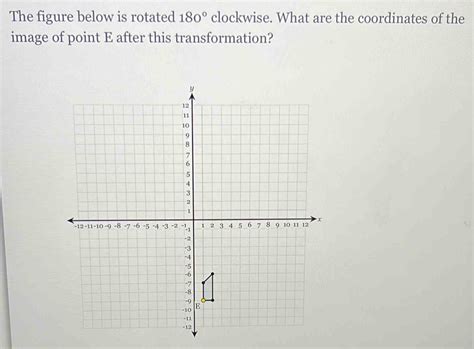 Solved The Figure Below Is Rotated 180° Clockwise What Are The