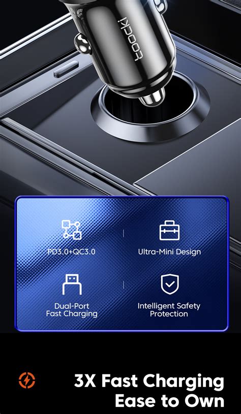 Mini Dual Portusb Type C Pd Car Usb Phone Charger Car Type C Fast With C Type For Phone Charger