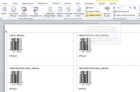 Kb10028 Tutorial Creating Barcode Labels With Microsoft Word Mail Merge