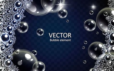 Premium Vector Soap Bubble Element