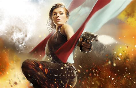Alice Resident Evil Fan Art 4k Alice Resident Evil Fan Art 4k Wallpapers Resident Evil Movie