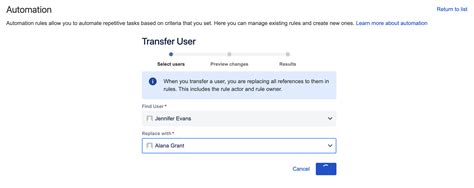 Automation For Jira Transfer User Fails Automation Atlassian Support
