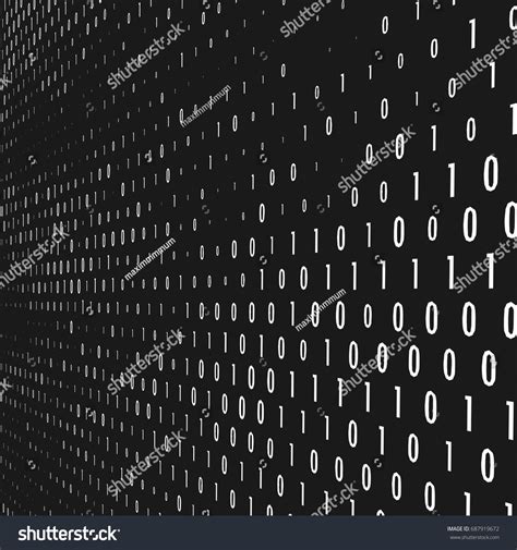 Binary Code Vector Background Coding Programming Stock Vector Royalty Free