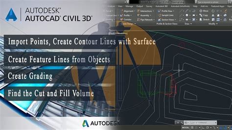 How To Import Points Create Surface And Calculate Volume In Autocad Civil3d Surveying And Architects