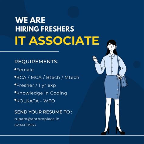 Rupam Tamli On Linkedin Hiring Freshers Bca Mca Btech Mtech Kolkata Mnc