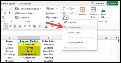 How To Remove Table Formatting In Excel