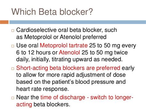 Beta Blockers In Acute Mi