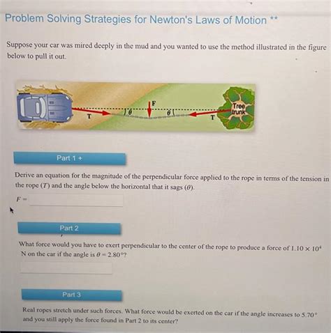 Solved Problem Solving Strategies For Newton S Laws Of Chegg Com