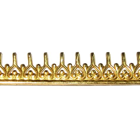Natural Brass Gallery Wire Brass Wire Gallery Pattern Gallery Ribbon