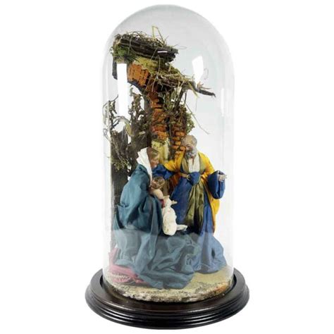 Natività In Campana Di Vetro 20 X 40 Art Nat204001 Glasdome