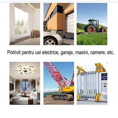 Универсално дистанционно 4 бутона 433mhz Фиксиран код Обхват 30 100м за ел порта гараж и