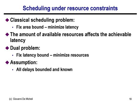 Integrated Systems Centre © Giovanni De Micheli All Rights Reserved