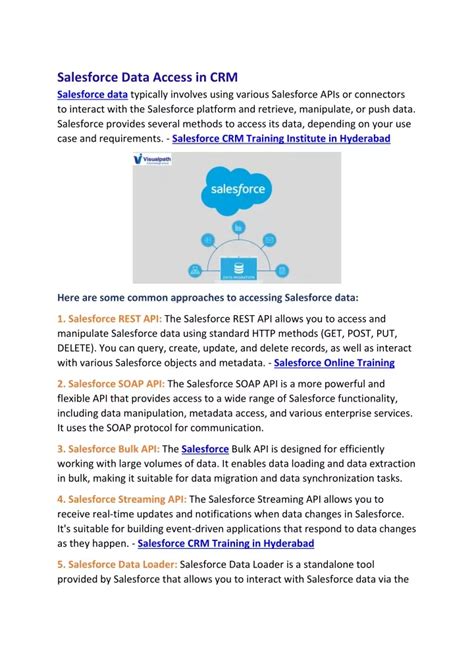ppt salesforce crm training in hyderabad salesforce crm training courses powerpoint