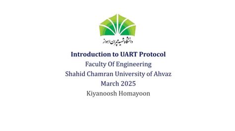 Uart Protocol About Universal Asynchronous Transmission Pdf