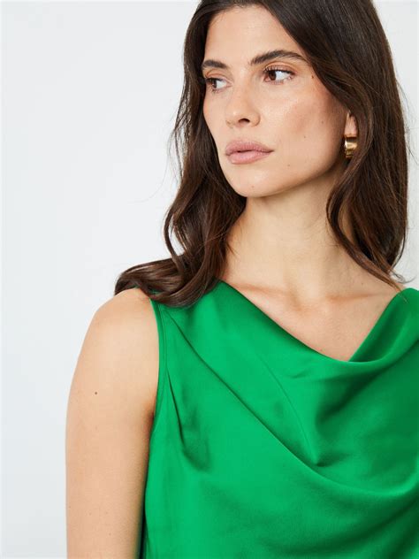 Buy Another Sunday Green Satin Sleeveless Cowl Cami Top From Next Ireland