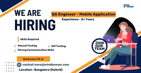 Hiring Qajobs Mobiletesting Apitesting Bangalorejobs Hybridwork