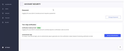 Admin Console Login Security In Enpass Business