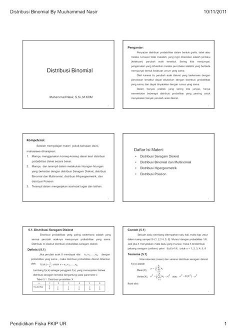 Pdf Microsoft Powerpoint Distribusi Binomialppt Compatibility Mode Dokumentips