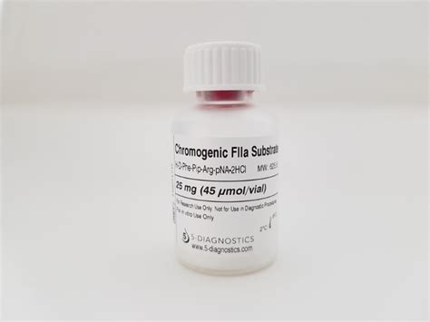 5 Chrom 38 Thrombin Chromogenic Substrate Ref No 5d 30805 5 Diagnostics
