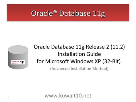 Oracle Database 11g Release 2 Installation Ppt
