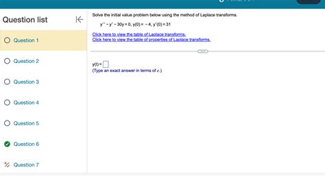 Solved Solve The Initial Value Problem Below Using The