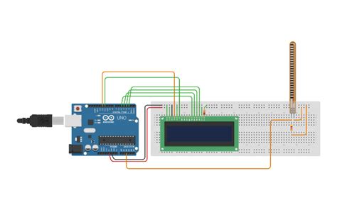 Circuit Design Sensor Flex Tinkercad